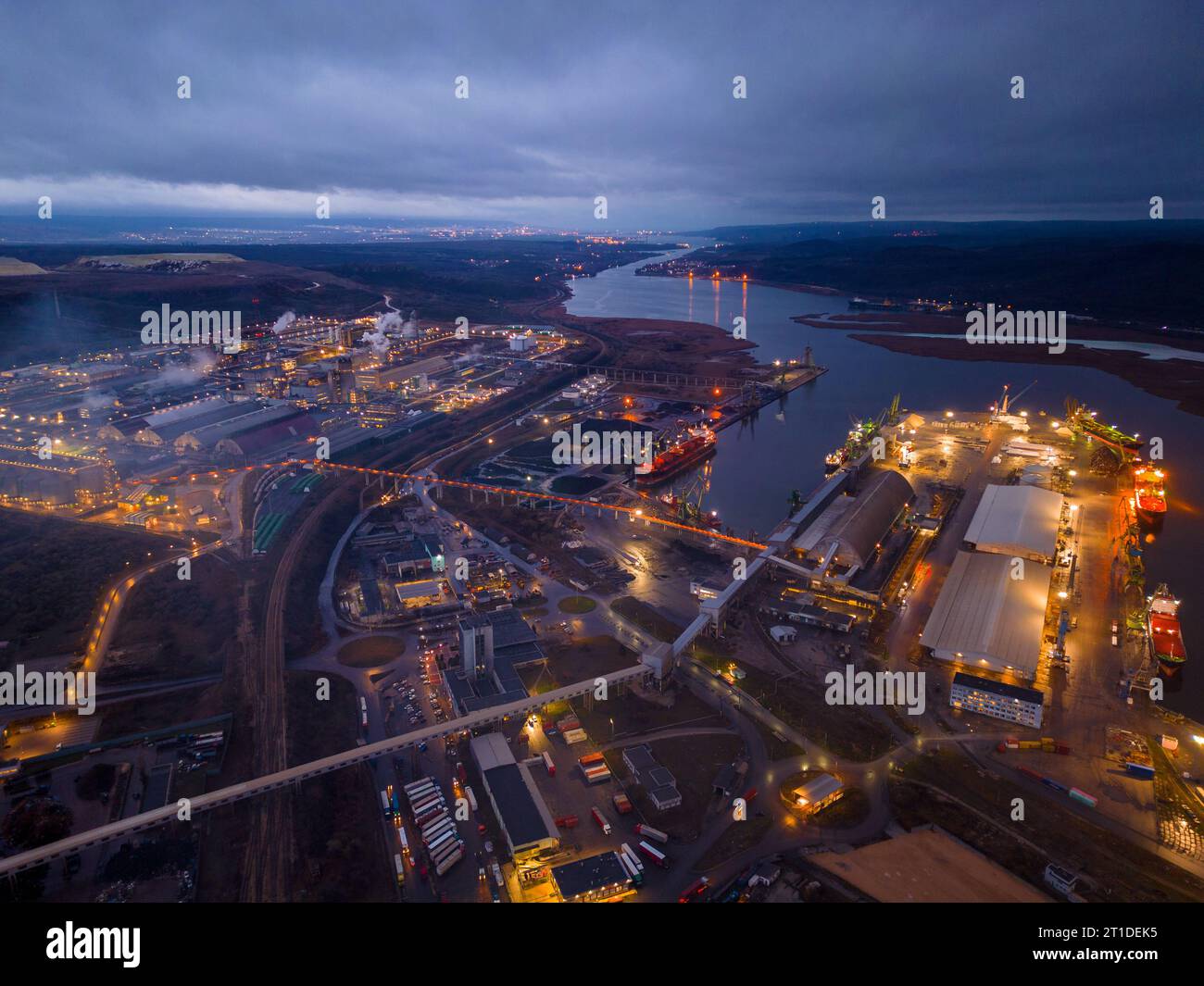 Aerial view of the manufacturing area hi-res stock photography and ...
