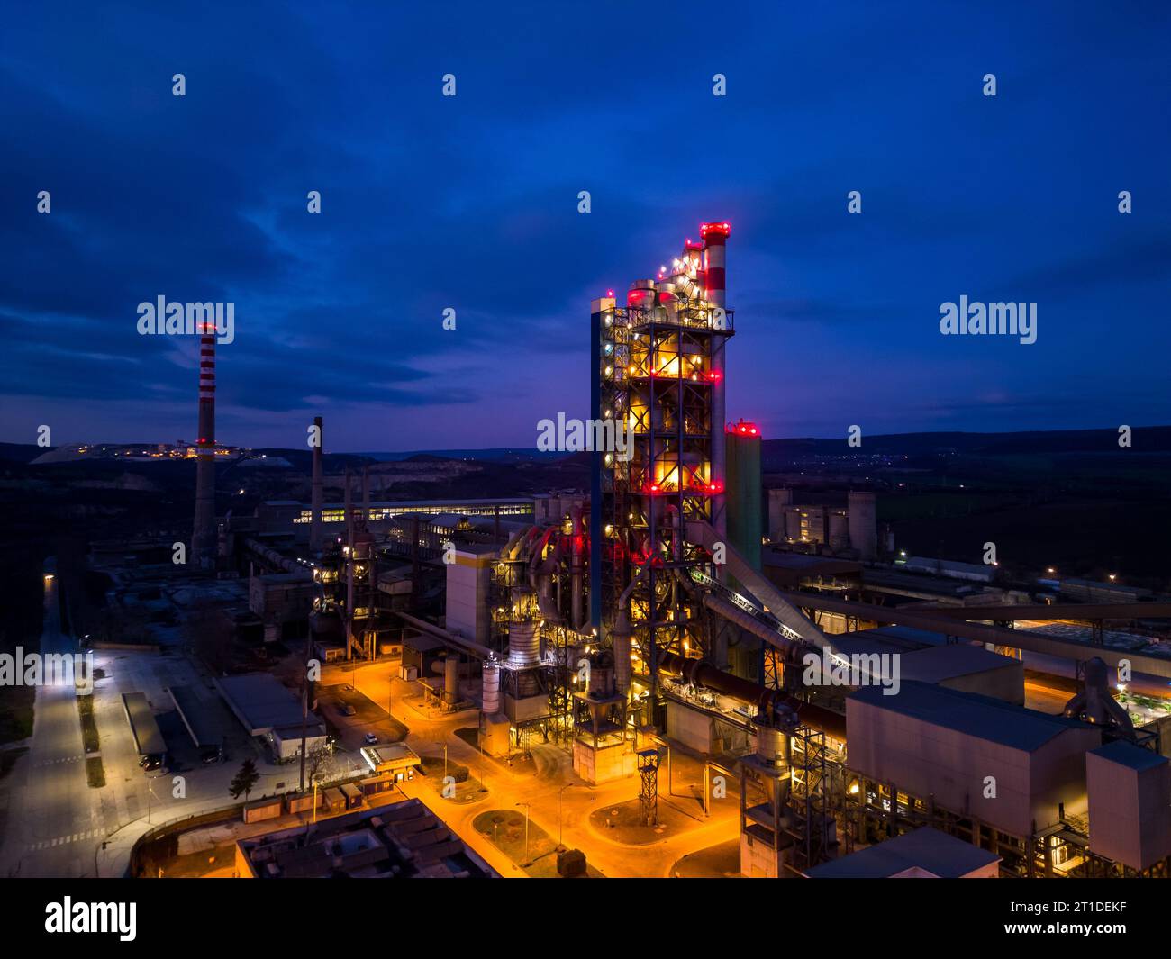 Aerial shot factory cement hi-res stock photography and images - Alamy