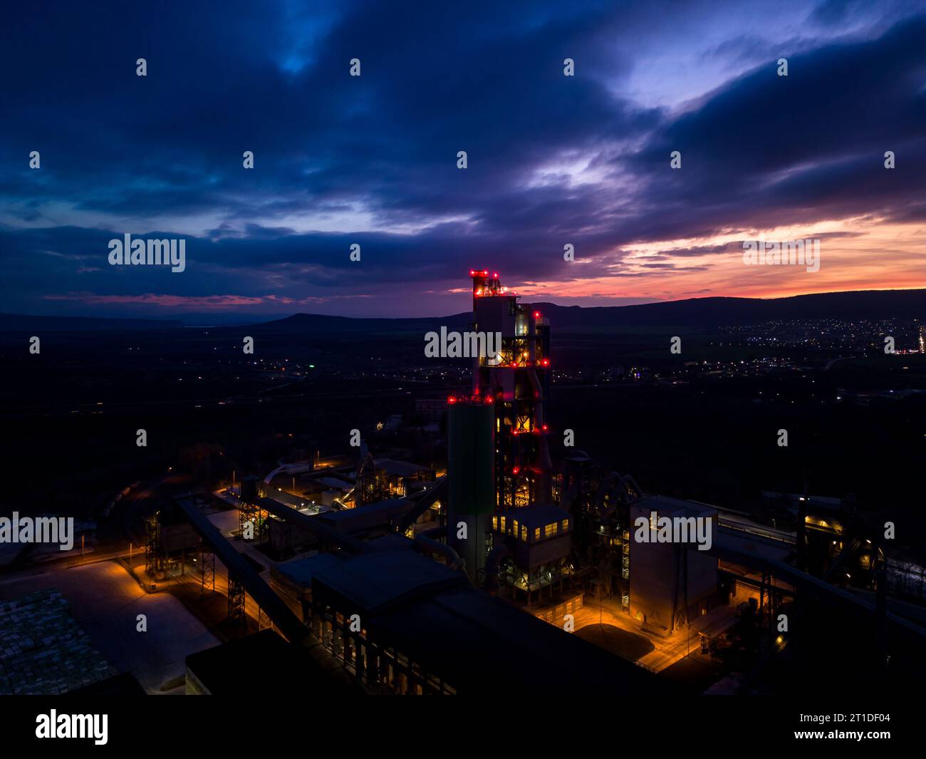 Aerial shot factory cement hi-res stock photography and images - Alamy