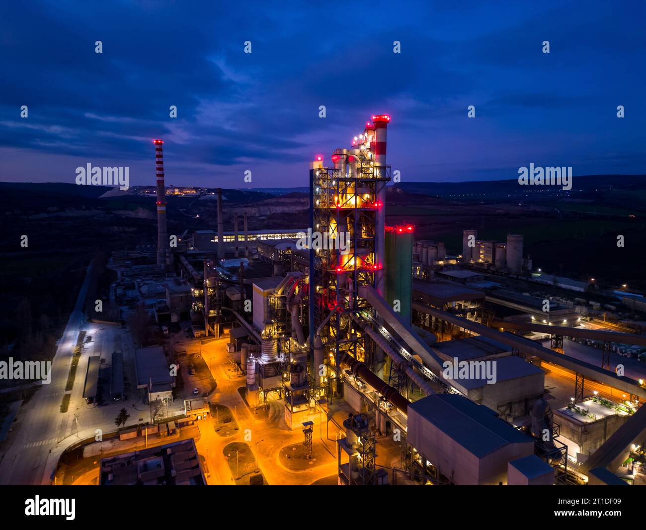 Aerial shot factory cement hi-res stock photography and images - Alamy