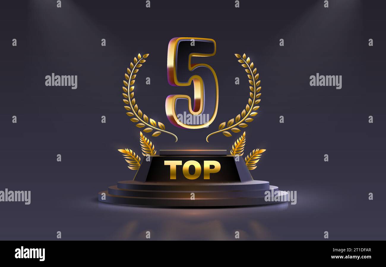 Top five list Stock Vector Images - Alamy