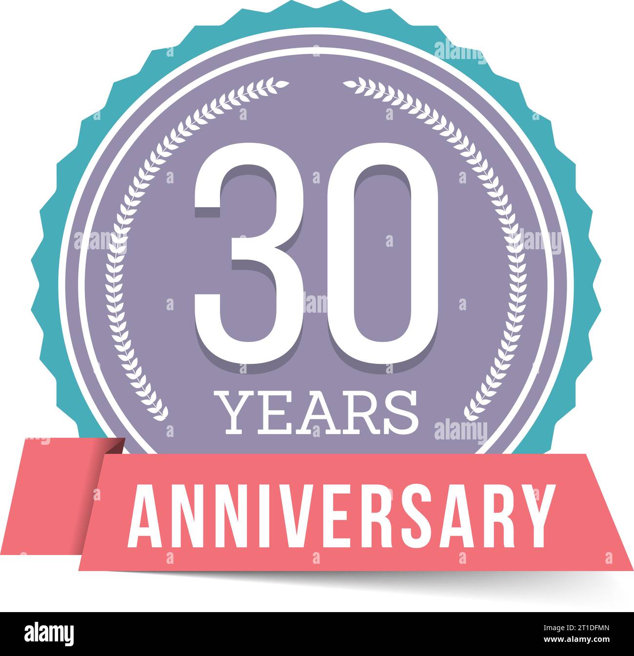 30 years anniversary emblem Stock Vector Images - Alamy