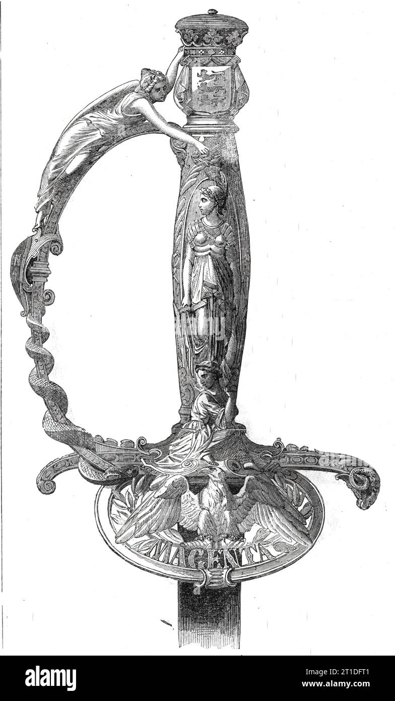 Sword of Honour, presented to Marshal M'Mahon, 1860. A testimonial ...