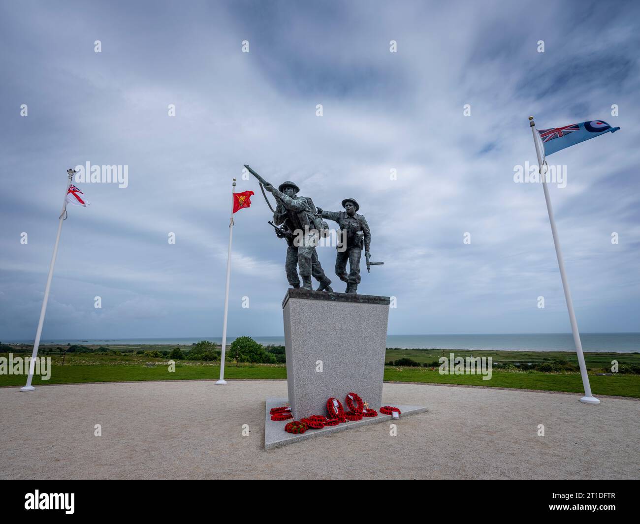 British Normandy Memorial overlooking Gold Beach, Normandy, France Stock Photo - Alamy