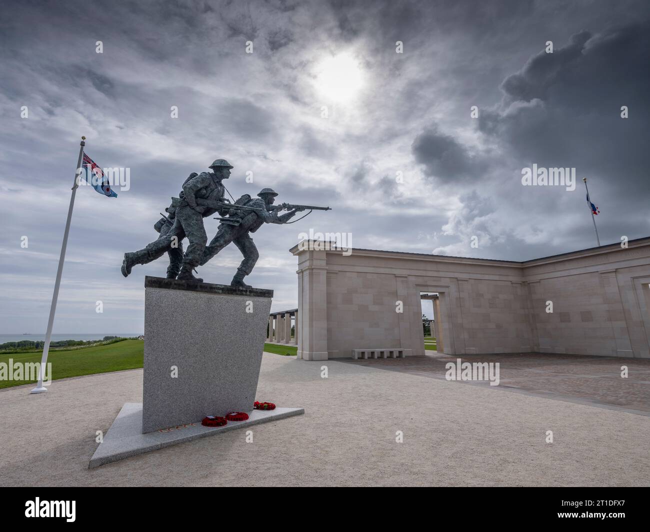 British Normandy Memorial overlooking Gold Beach, Normandy, France Stock Photo - Alamy