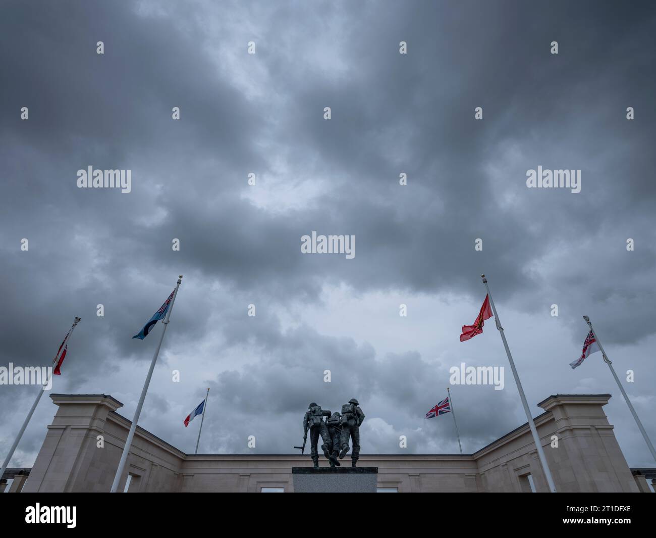 British Normandy Memorial overlooking Gold Beach, Normandy, France ...