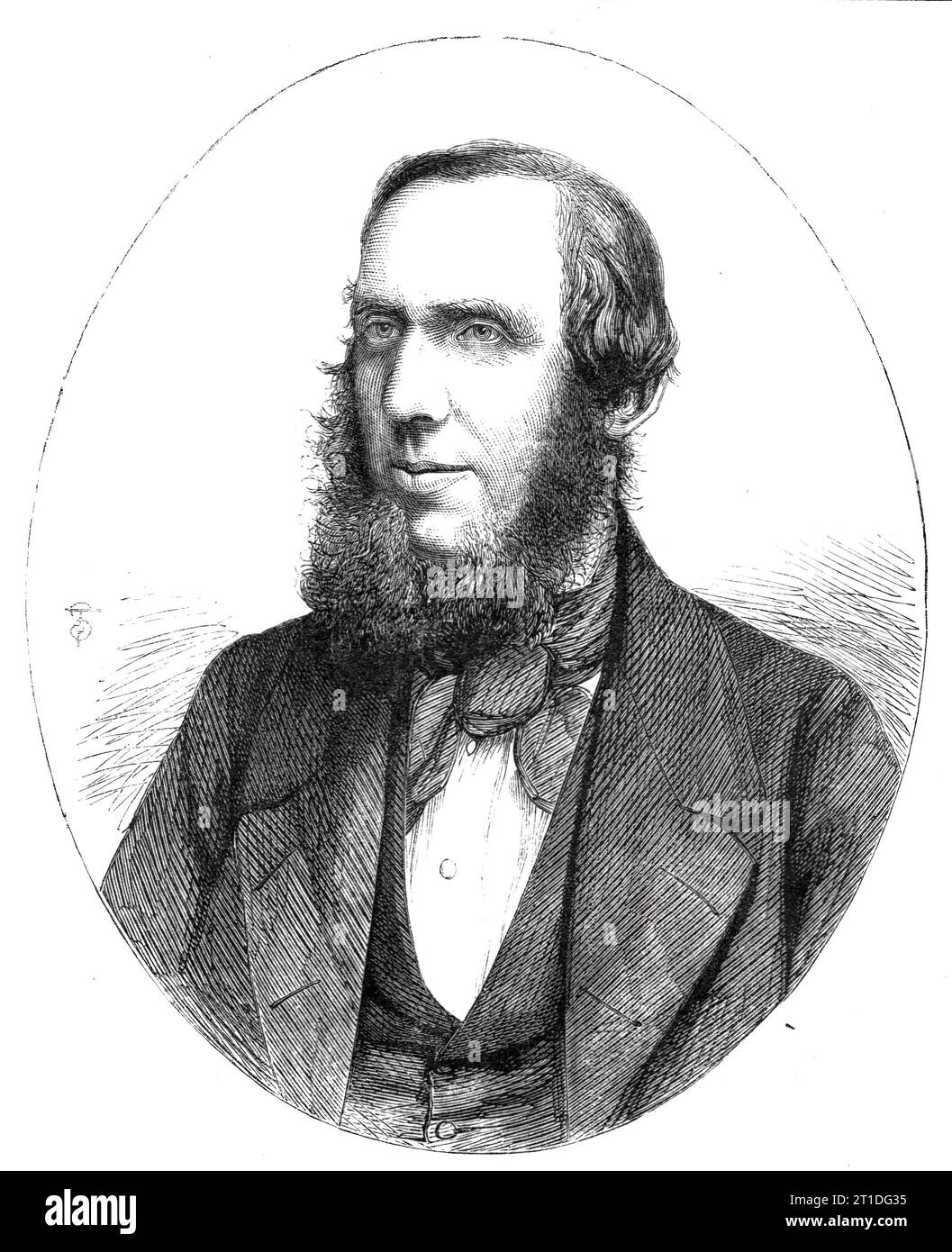 Mr. S. Laing, the new Finance Minister in India - from a photograph by ...