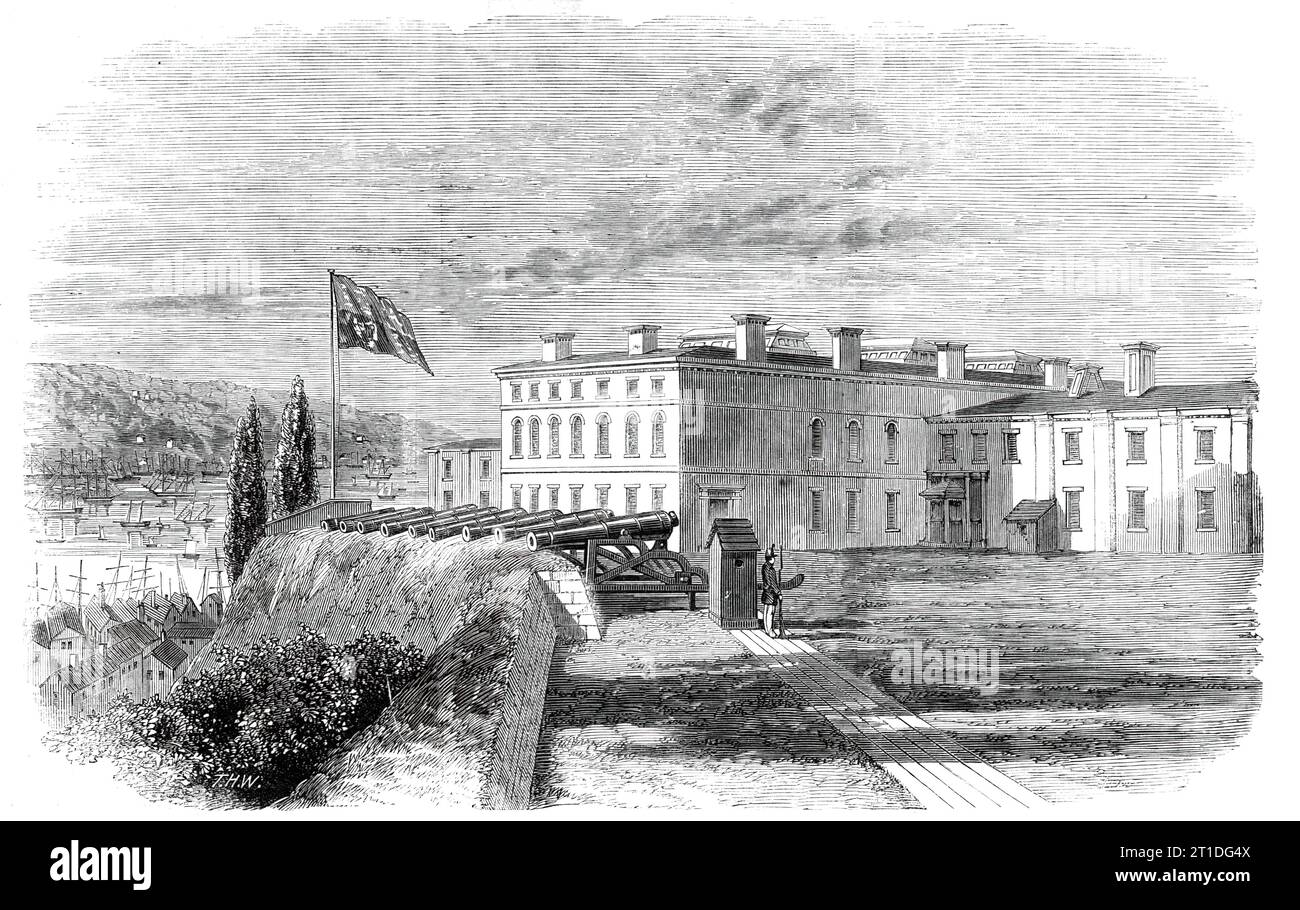 The Parliament Buildings, Quebec, the official residence of the Prince ...