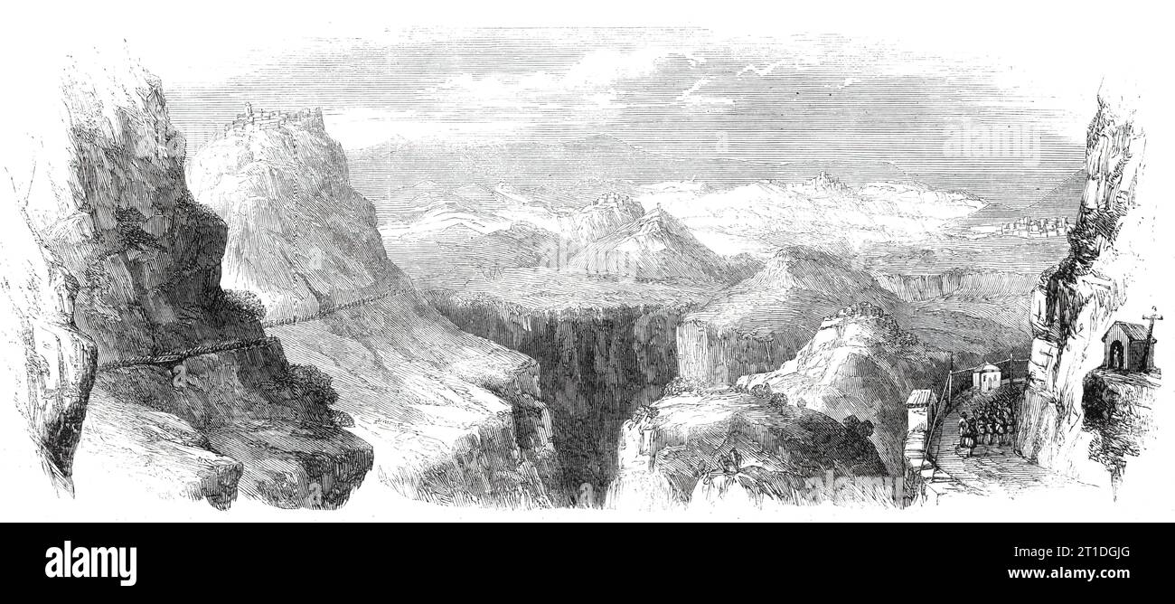 View from Maida towards Soveria - from a sketch by our special artist ...