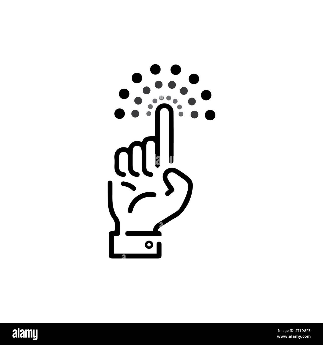 Hand gestures and sign language isolated . Vector illustration of human ...