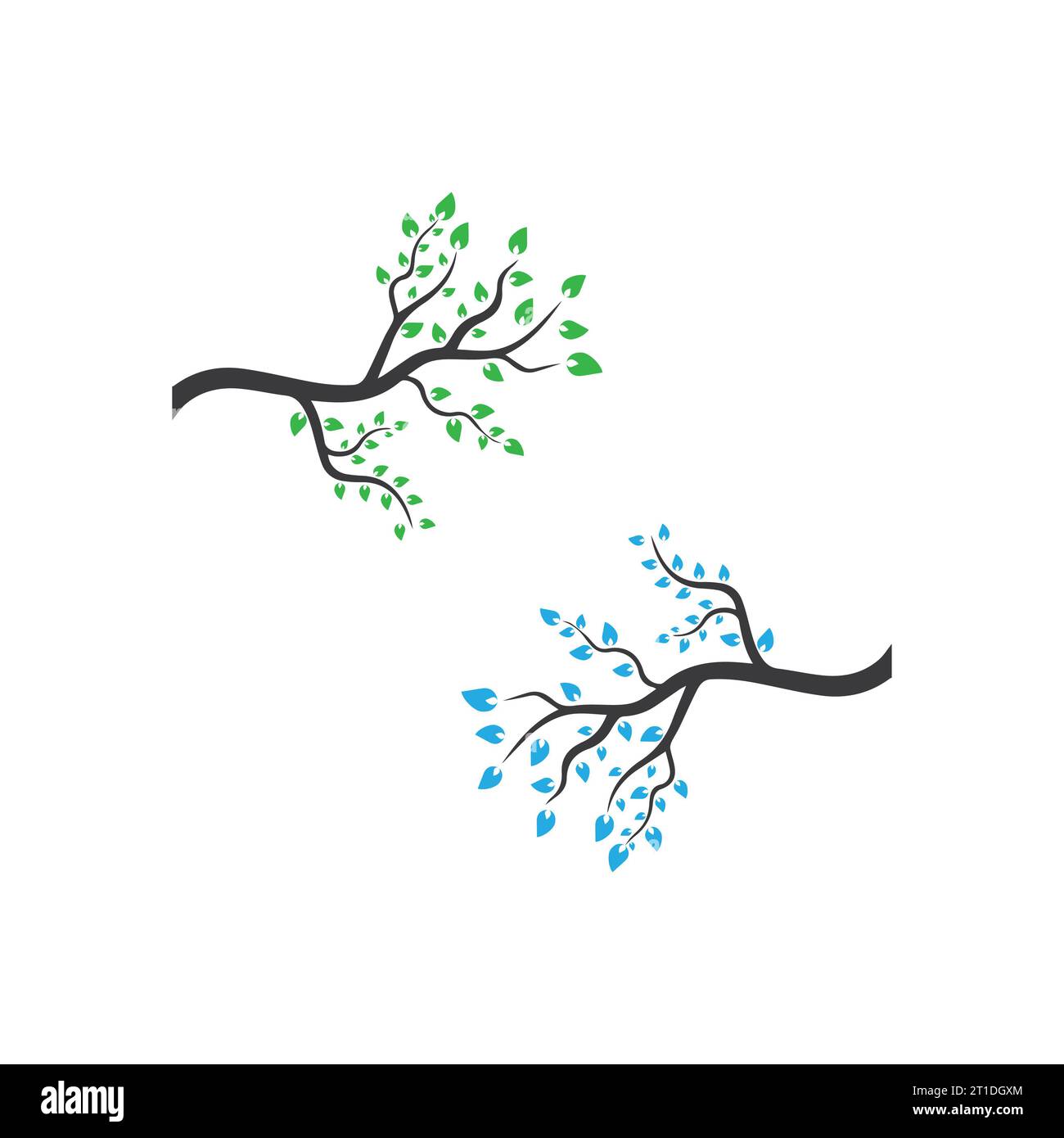 Vector branch , Hand drawn illustration of tree branch design template ...