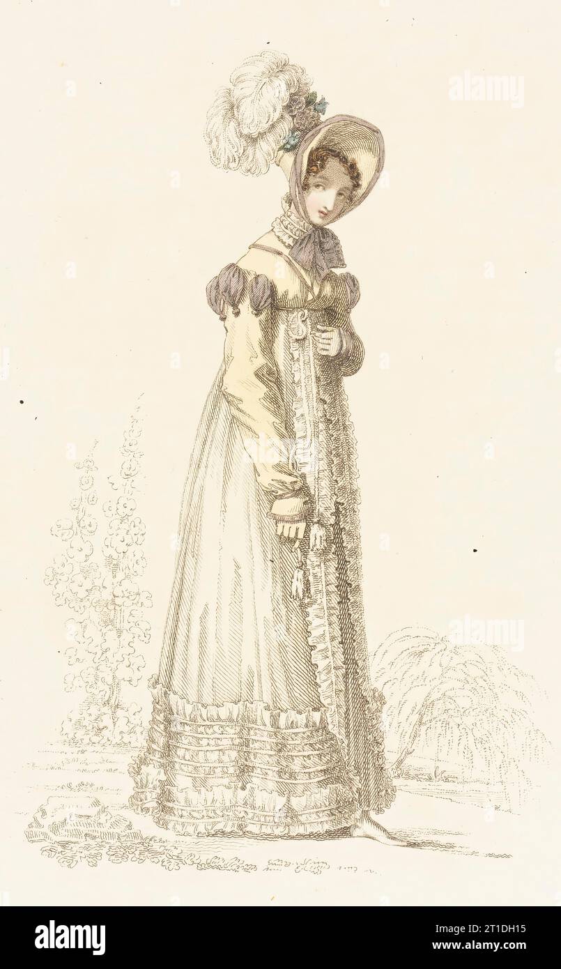 Fashion Plate (Walking Dress), 1818 Stock Photo - Alamy