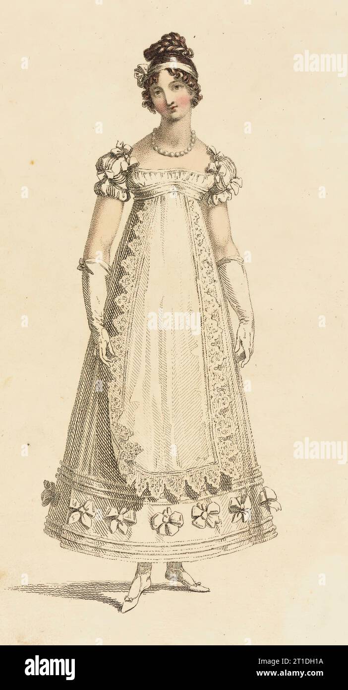 Fashion Plate (Parisian Ball Dress), 1817 Stock Photo - Alamy