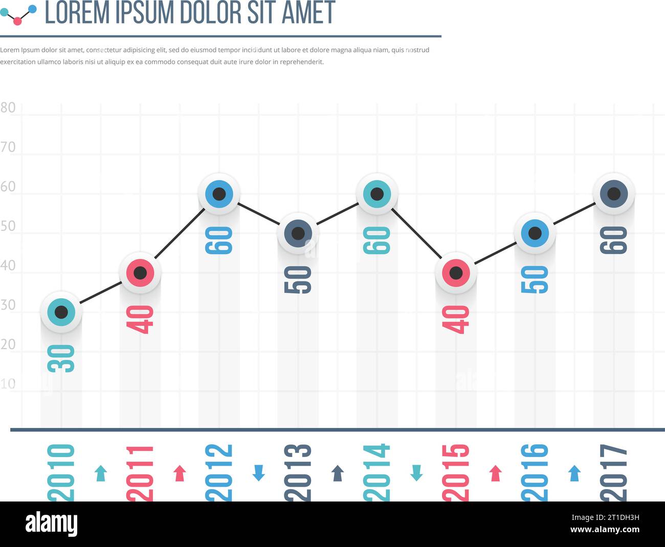 Line graph template, business infographics, vector eps10 illustration ...