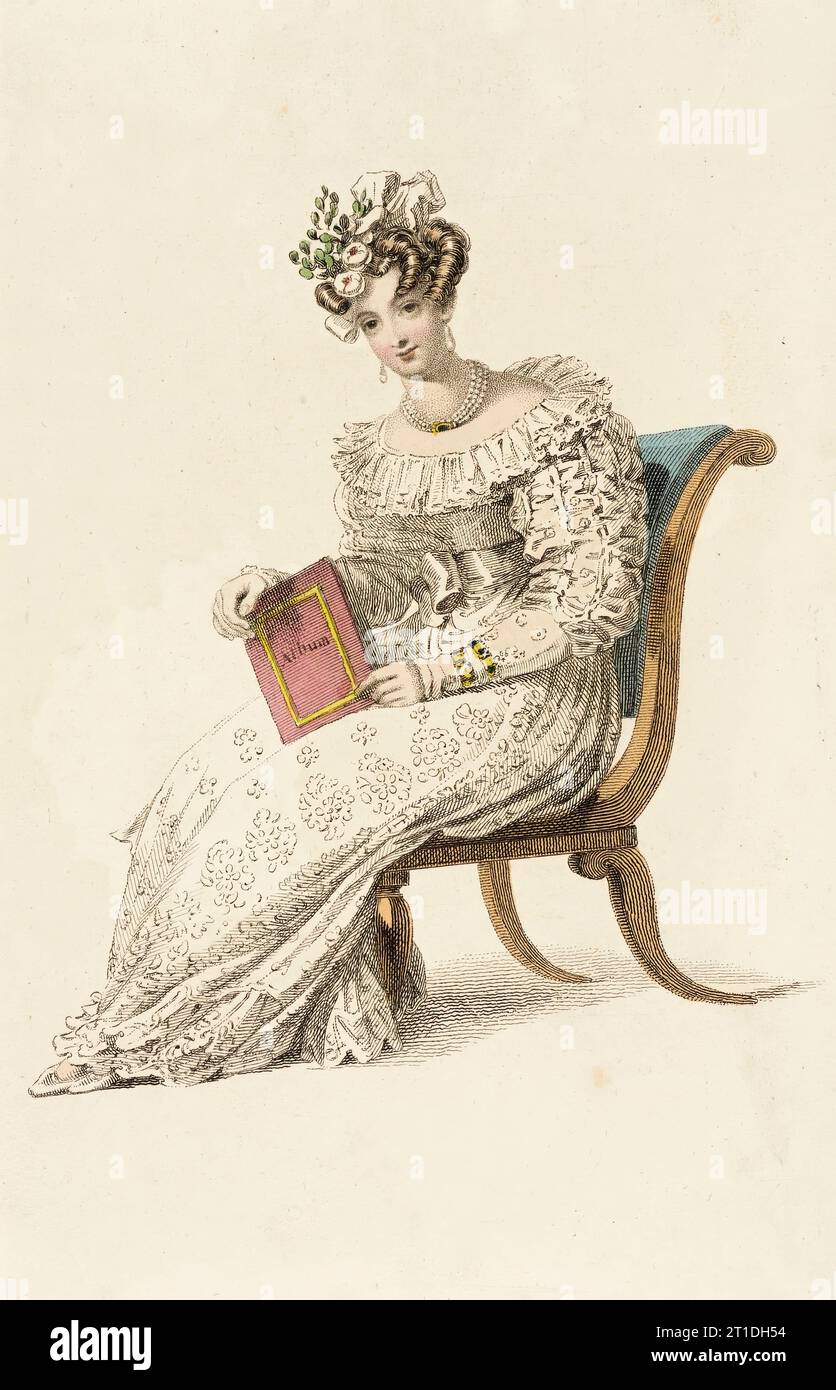 Fashion plate wedding dress hi-res stock photography and images - Alamy