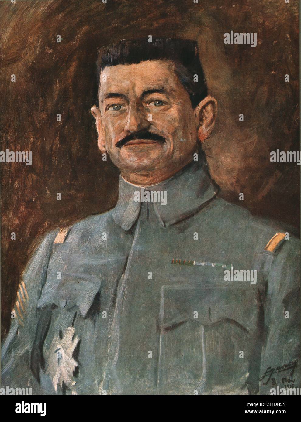 'Le General Mangin', 1916. From "L'Album de la Guerre 1914-1919, Volume ...