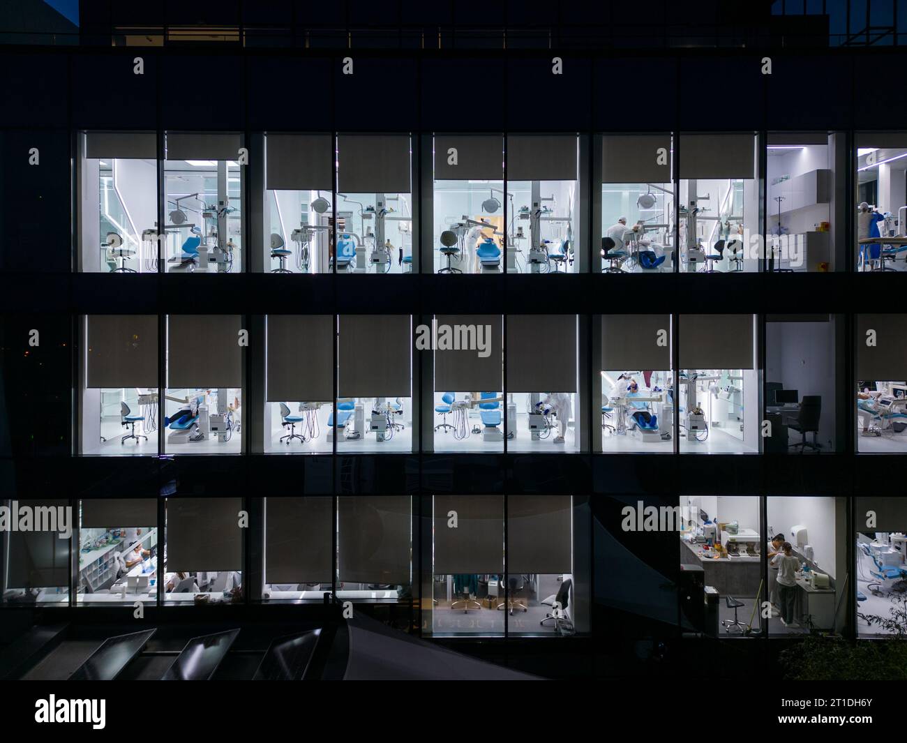 Dental clinic outside, dentist medical building aerial view Stock Photo ...