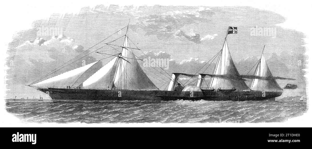 The new clipper steam-ship "Ly-ee-moon", built for the opium trade ...