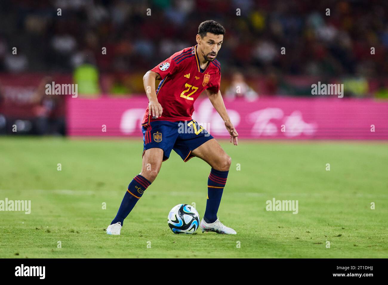 Jesus Navas of Spain during the UEFA EURO 2024, European Qualifiers ...