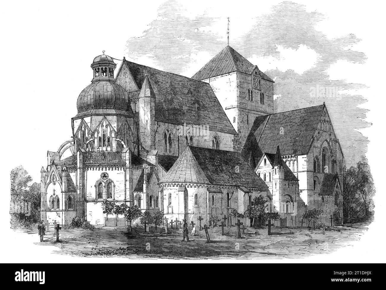 The Cathedral at Drontheim, in which the Monarchs of Saxony are crowned ...