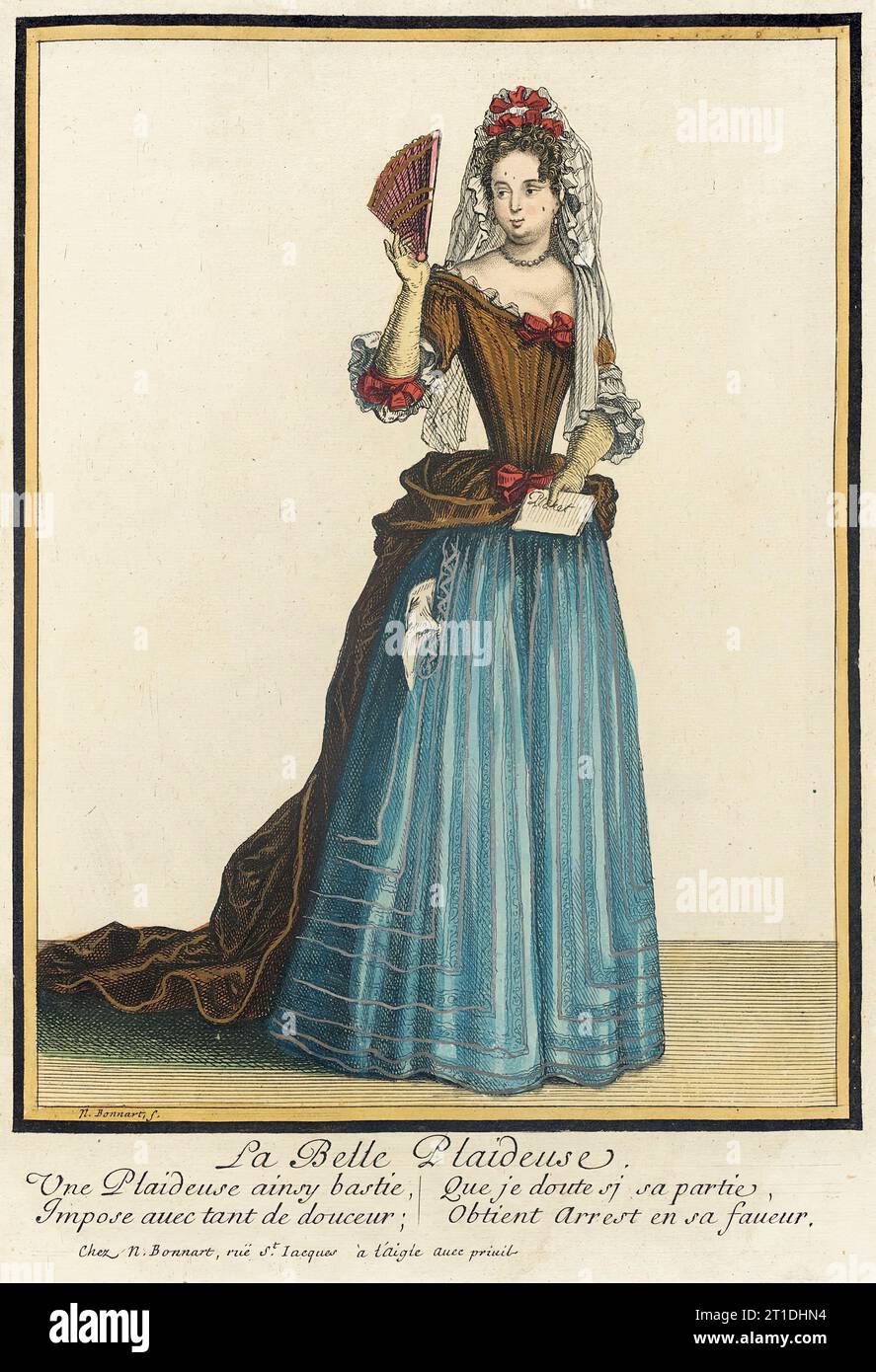 Recueil des modes de la cour de France, 'La Belle Plaideuse', between ...