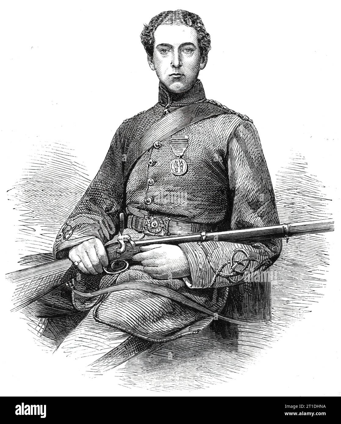 Mr. Edward Ross, the Rifle Champion of England - from a photograph by ...