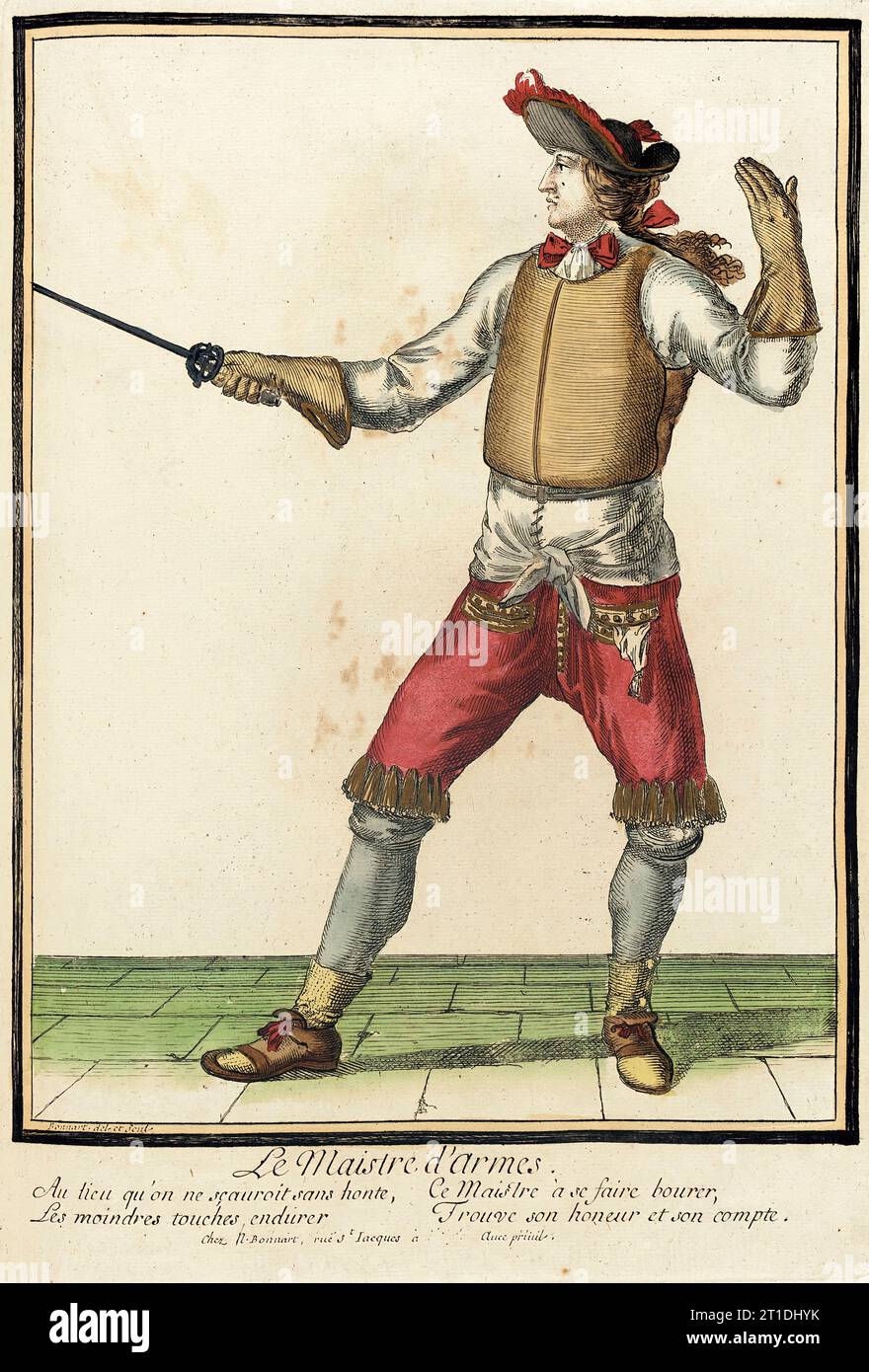 Recueil des modes de la cour de France, 'Le Maistre d'Armes', between ...