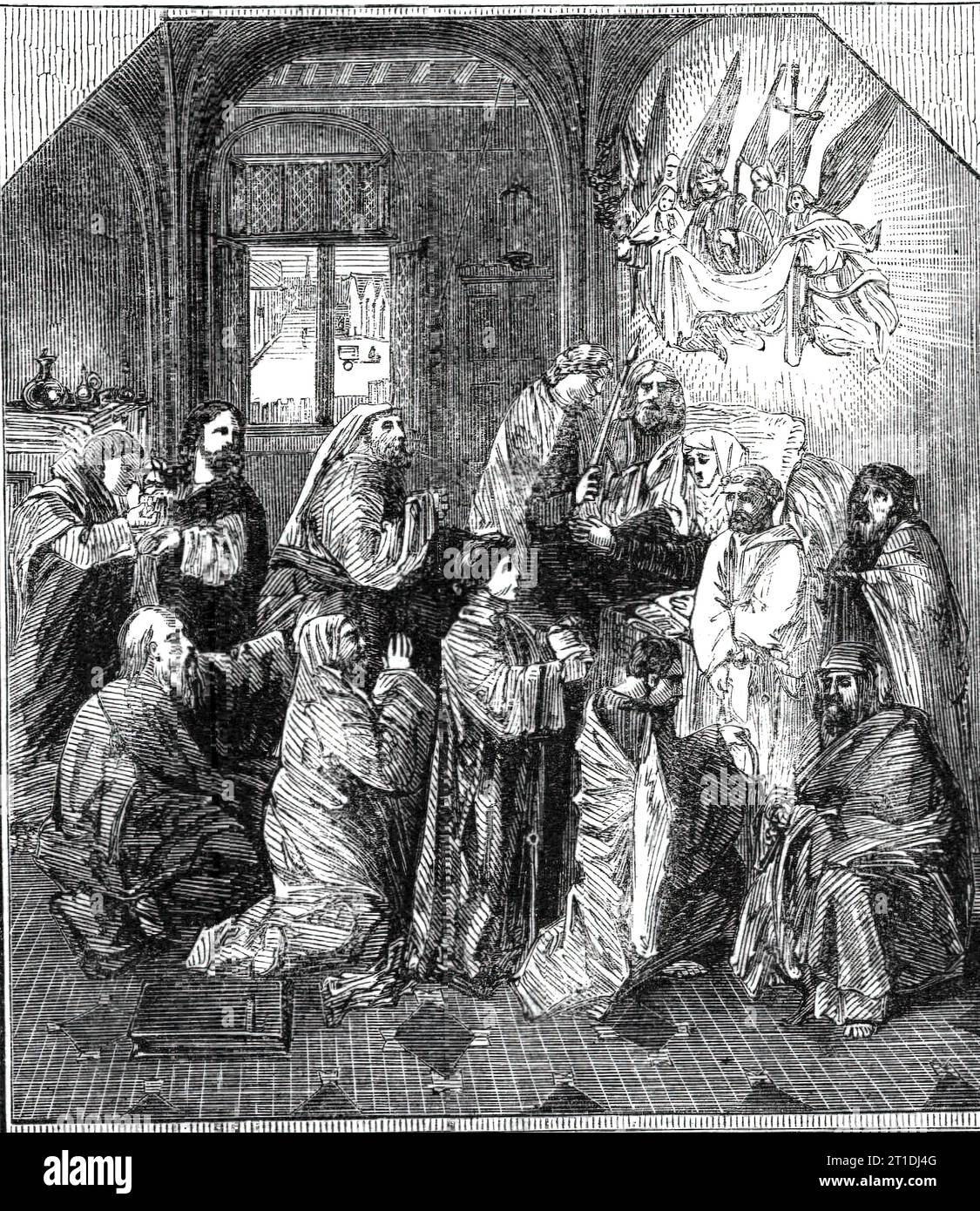 Renaissance woman praying painting hi-res stock photography and images ...