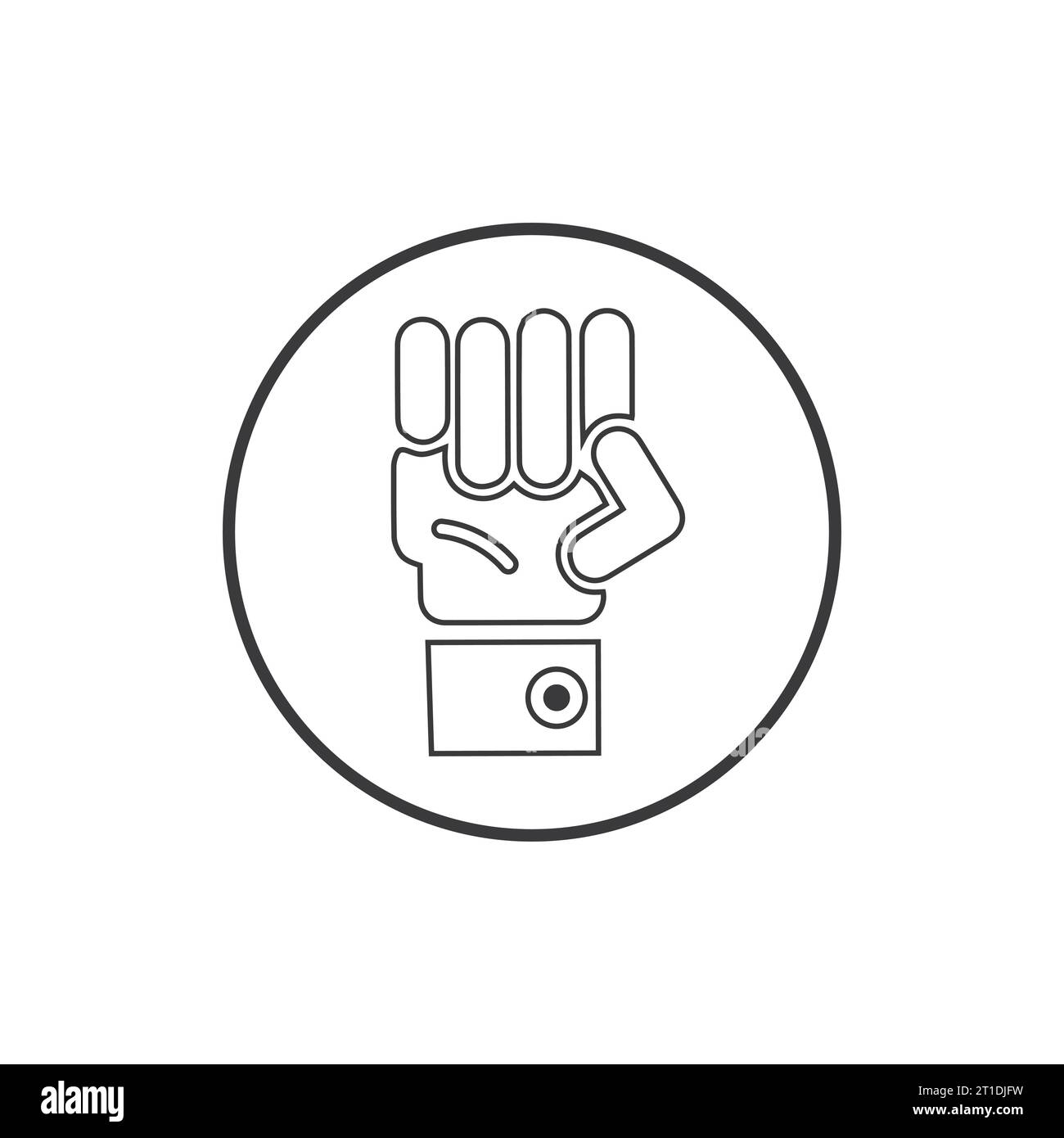 Hand gestures and sign language isolated . Vector illustration of human ...
