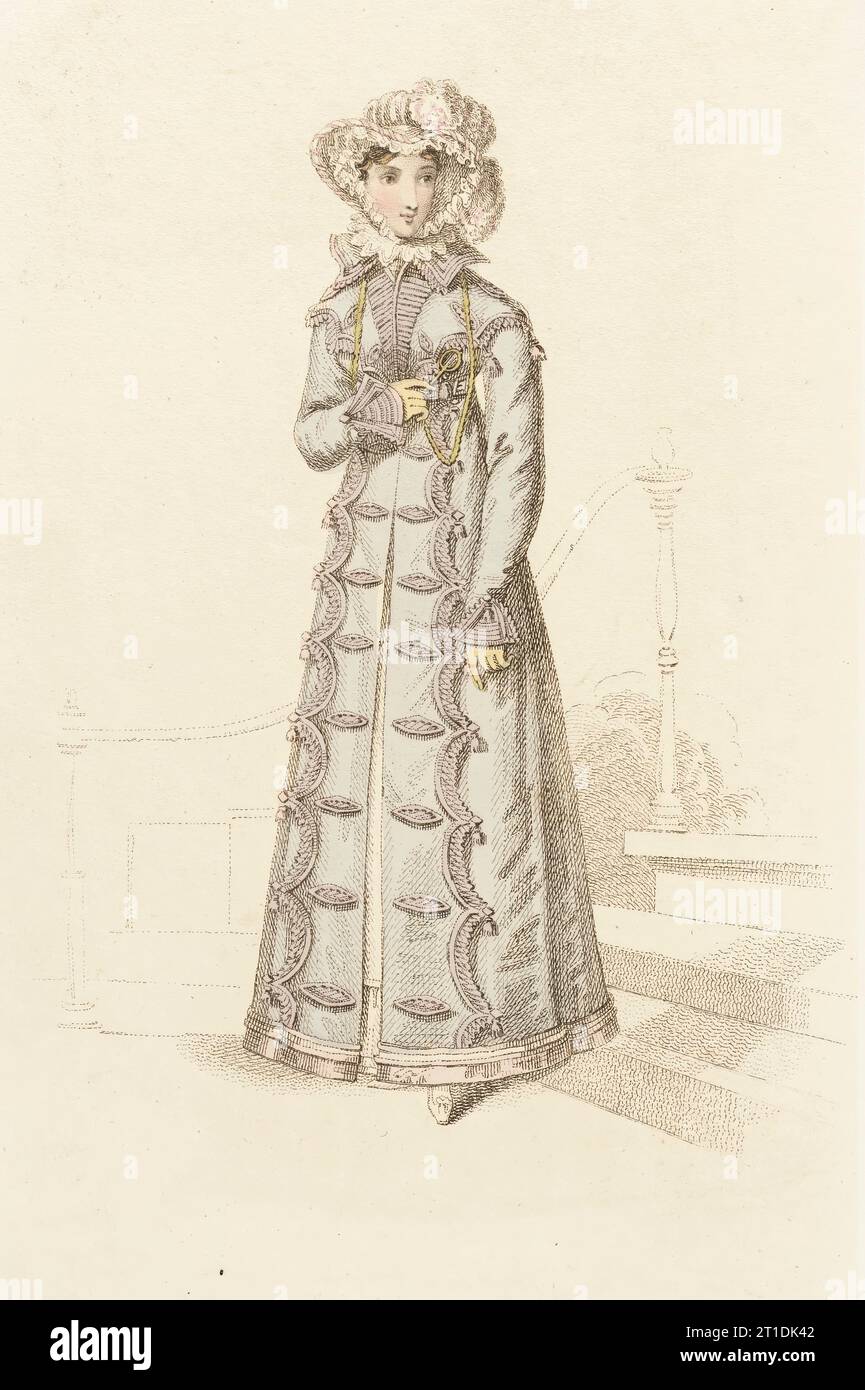 Fashion Plate (Carriage Dress), 1821 Stock Photo - Alamy