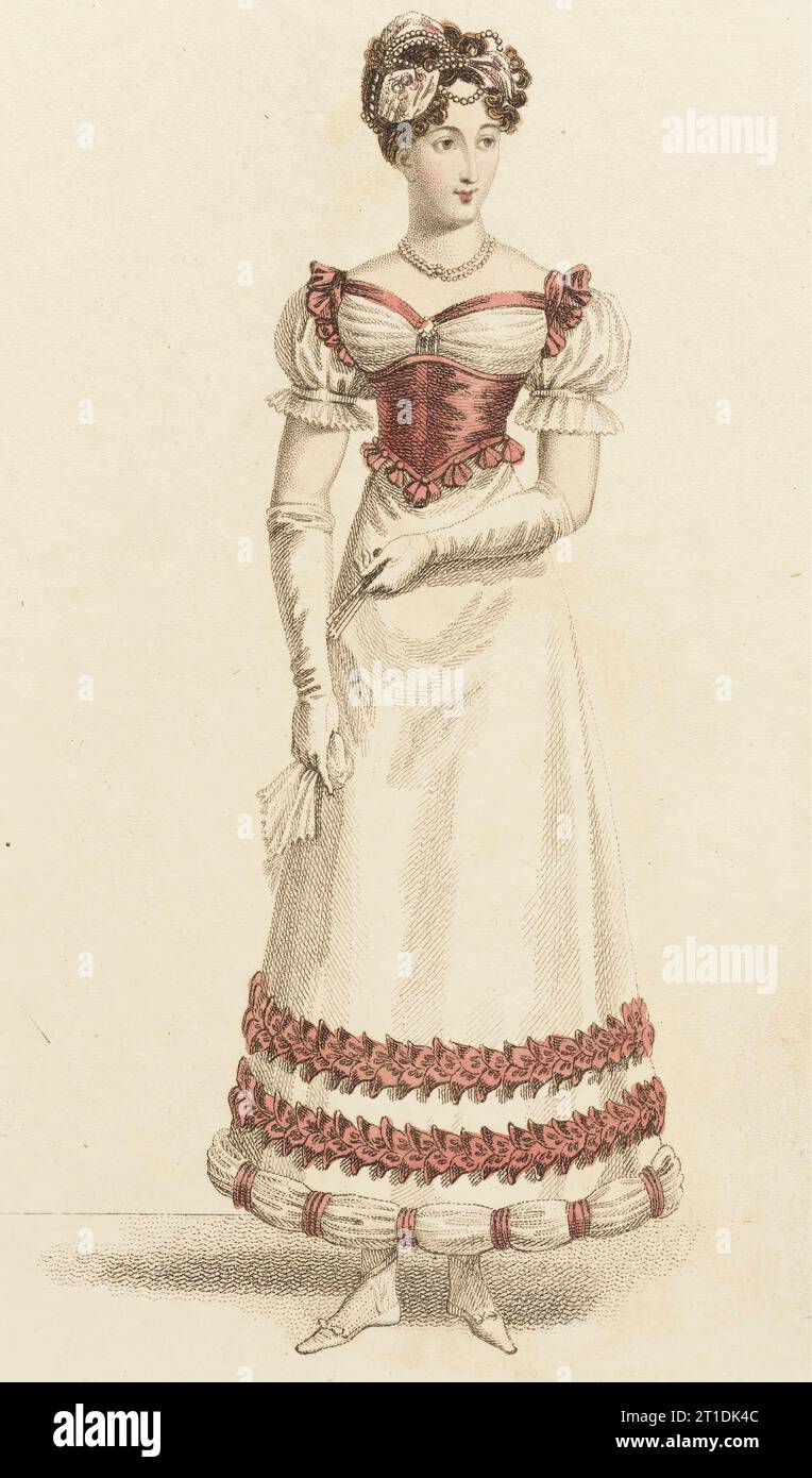 Fashion Plate (Parisian Ball Dress), 1821 Stock Photo - Alamy