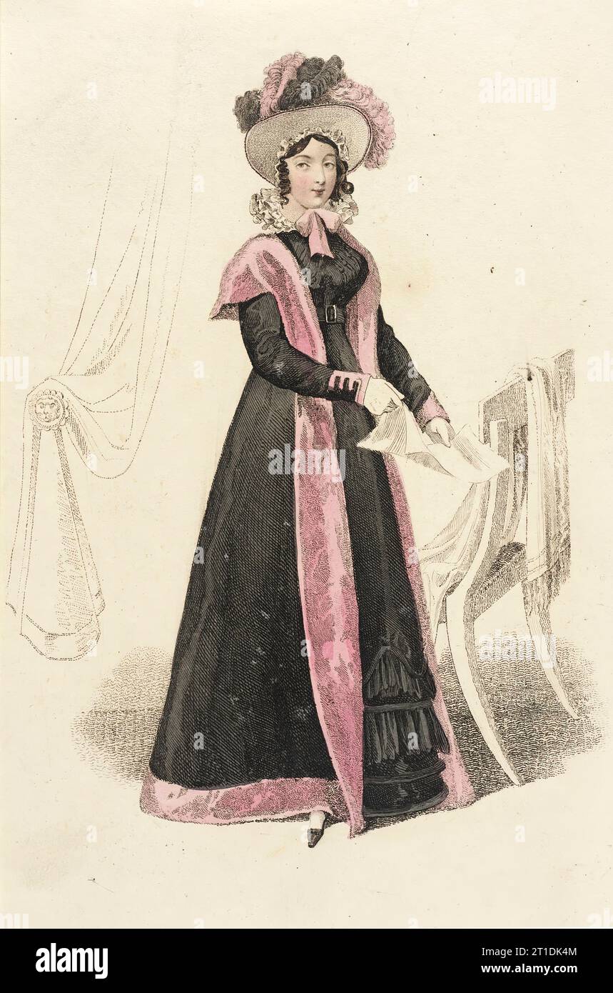 Fashion Plate (Carriage Dress), 1821 Stock Photo - Alamy
