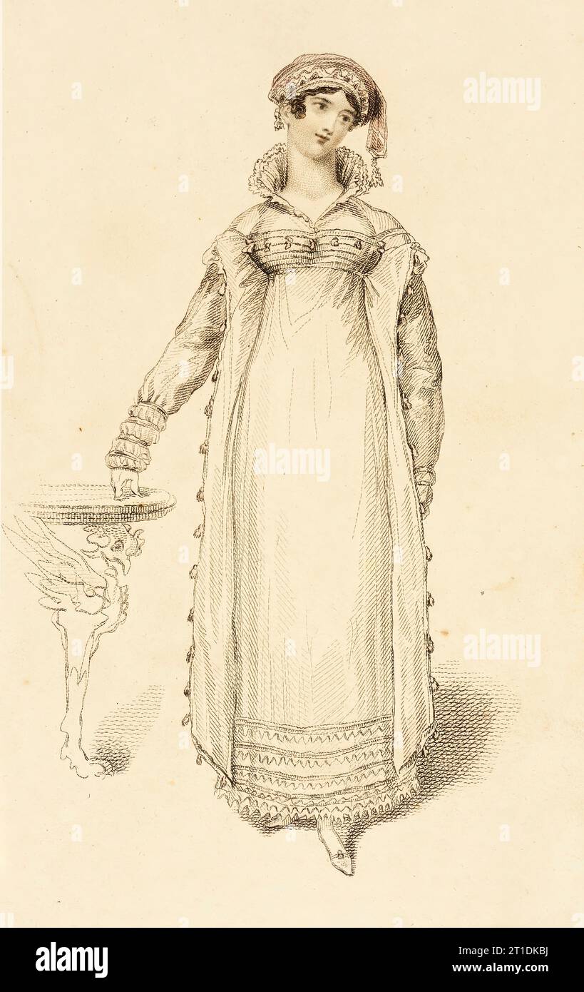 Fashion Plate (Costume for Dinner Parties), 1816 Stock Photo - Alamy