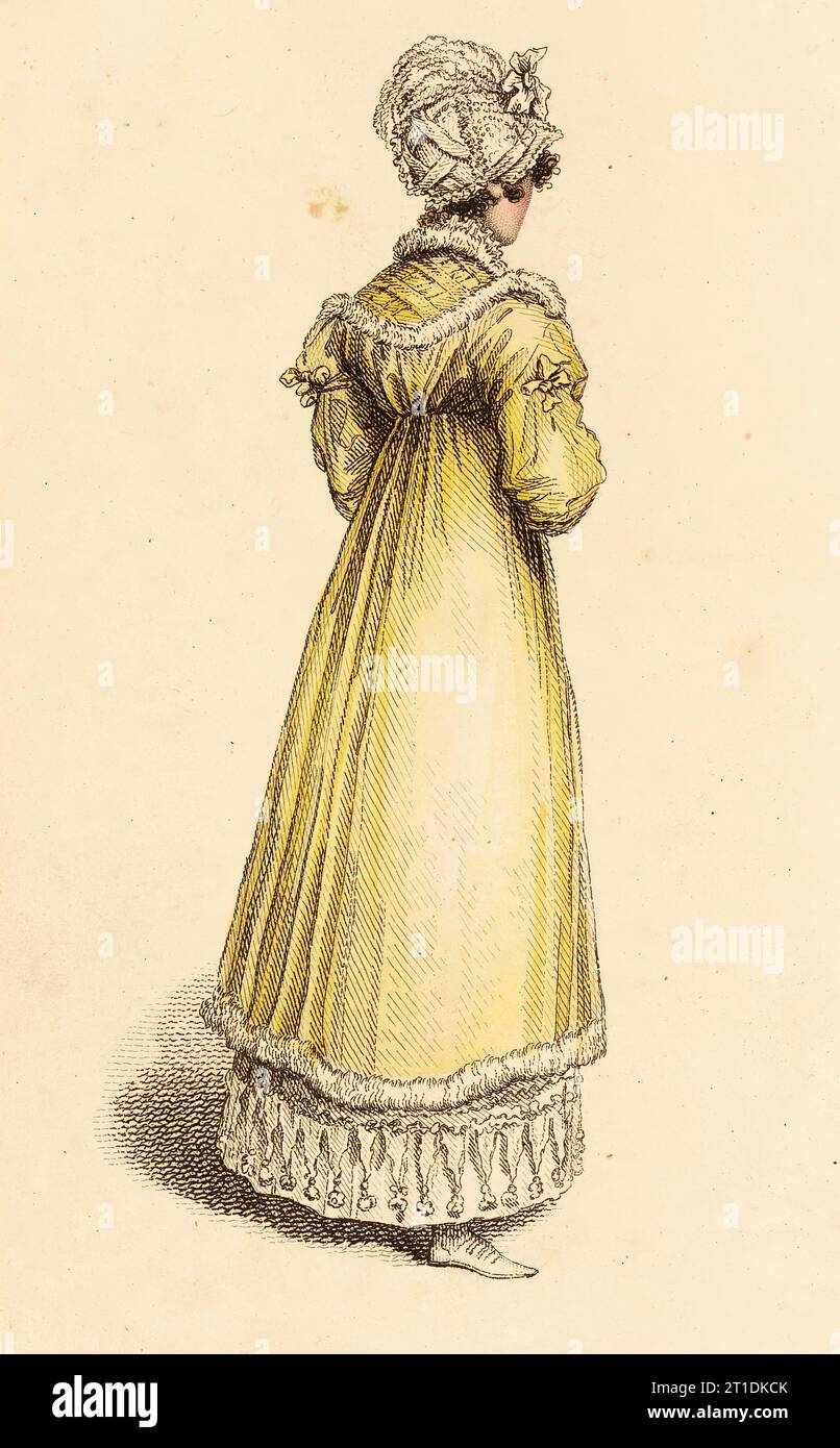 Fashion Plate (Walking Dress), 1815 Stock Photo - Alamy