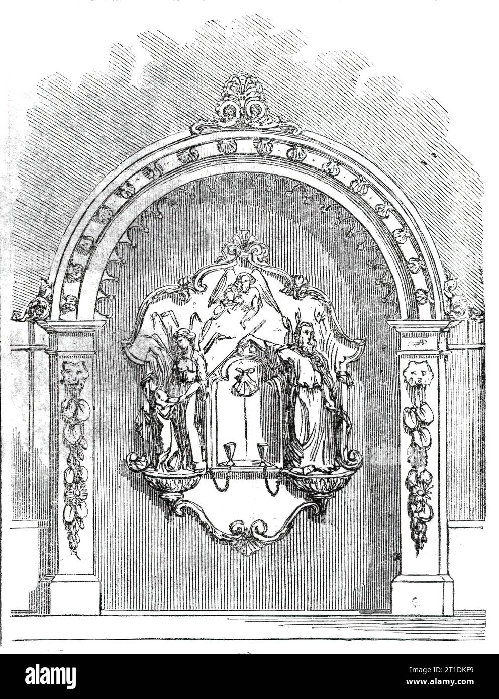 New drinking-fountain in Bishopsgate, 1860. Inauguration of a public ...