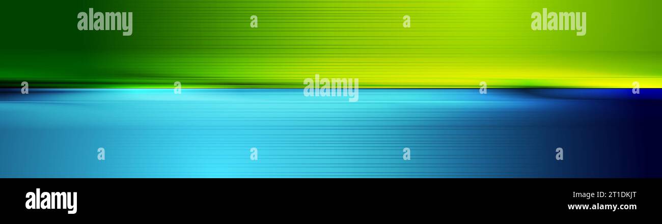 Contrast green and blue smooth abstract background. Vector banner ...