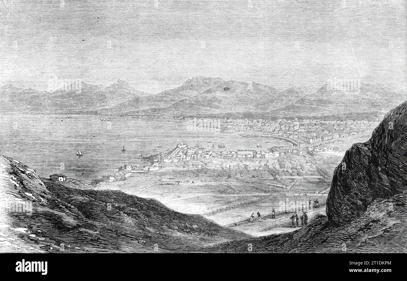 Palermo, from Mount Pellegrino - from a drawing by the Rev. S.C. Malan ...