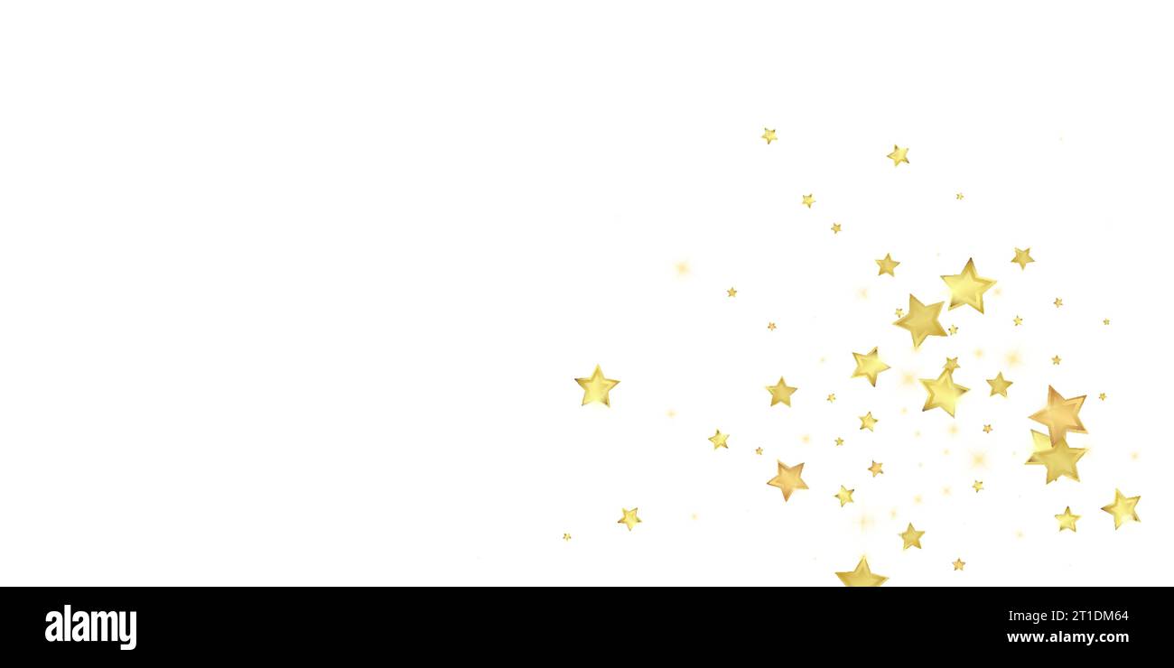 Magic stars vector overlay. Gold stars scattered around randomly ...
