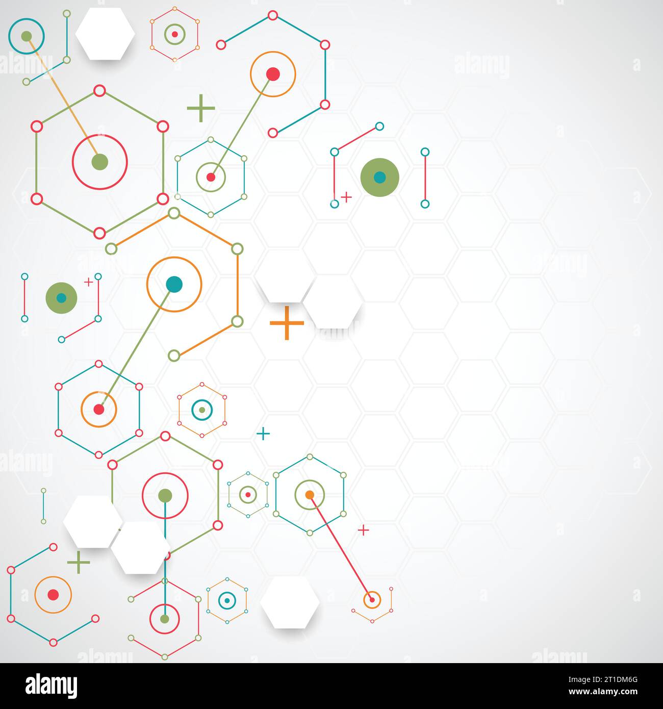 Abstract Technology Hexagonal Background Connection Structure Vector Stock Vector Image And Art