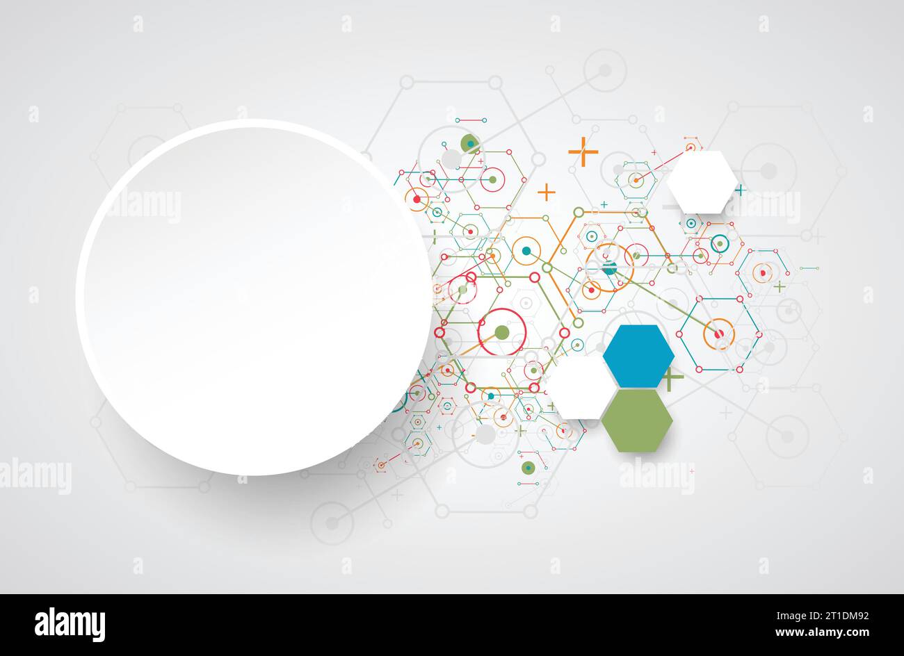 Abstract Technology Hexagonal Background Connection Structure Vector Stock Vector Image And Art