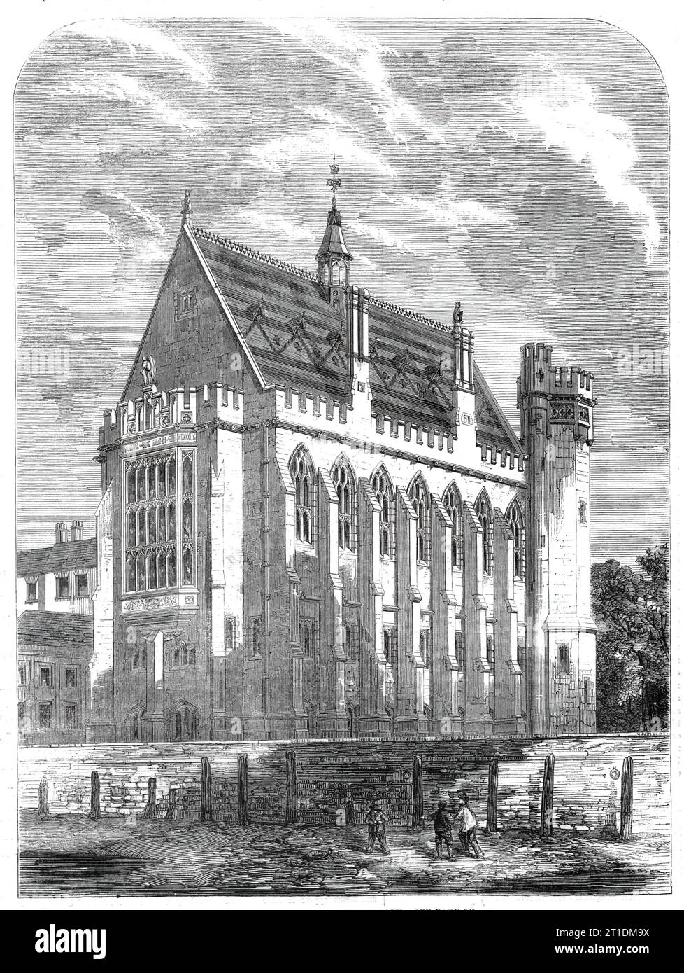 The Inner Temple new Law Library, 1860. 'At the north-west comer of the ...