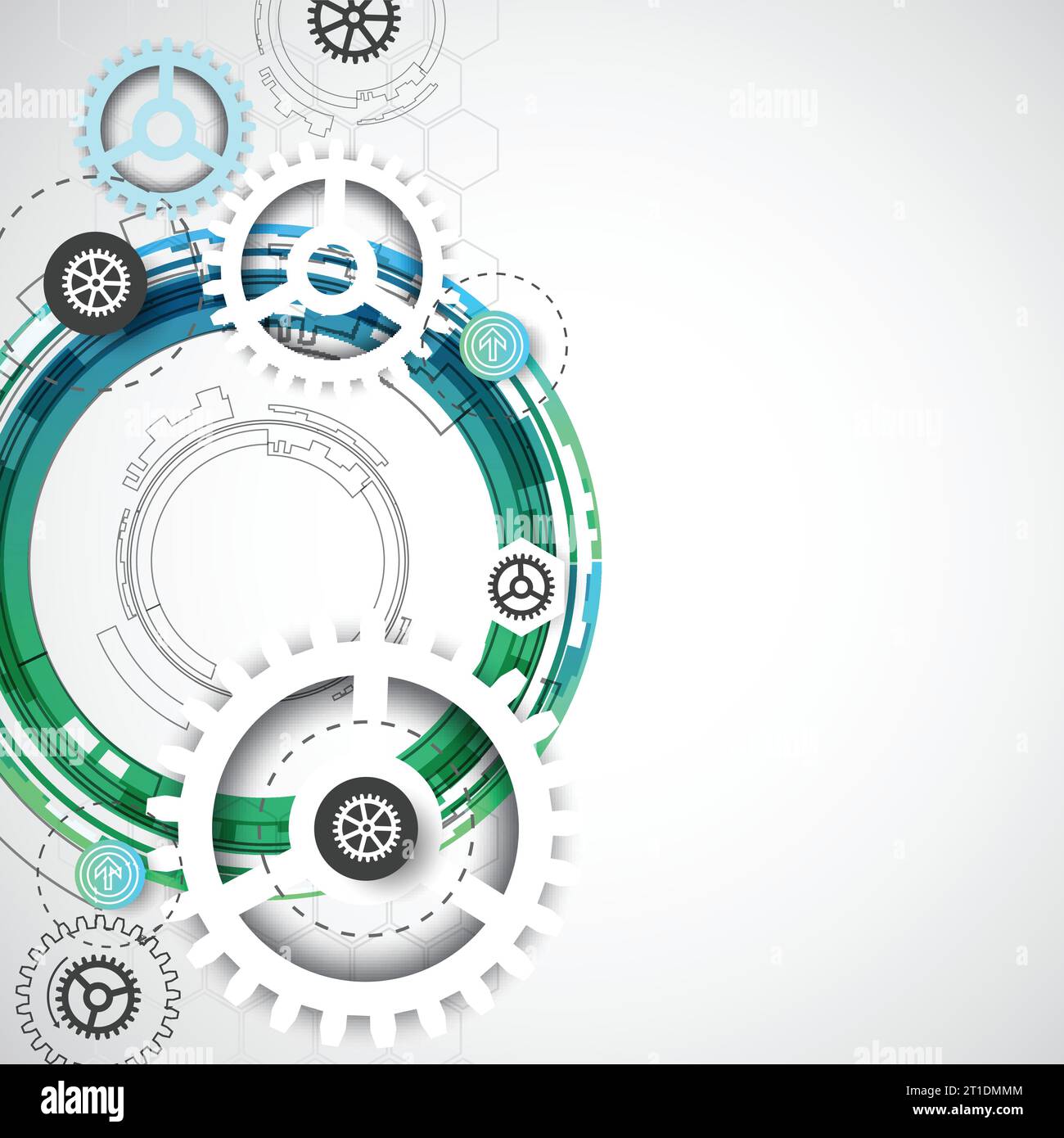 Abstract digital communication technology background. Vector ...