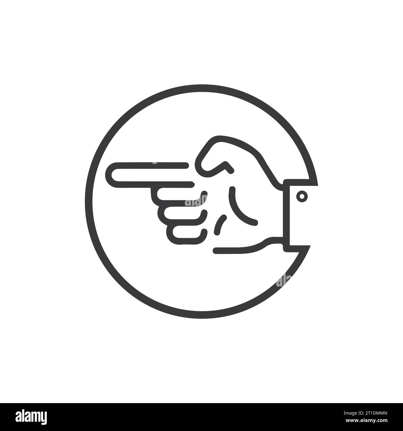 Hand gestures and sign language isolated . Vector illustration of human ...