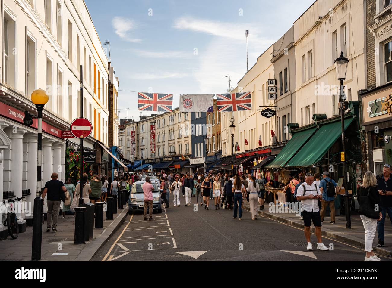 London, England - October 10, 2023: Notting Hill is a vibrant, trendy ...