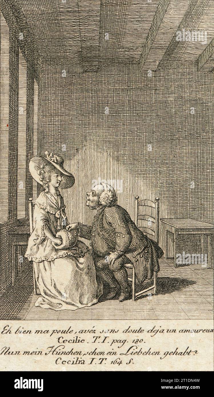 Cecilia or the Story of a Rich Orphan, 1787. From almanac: King's Great ...