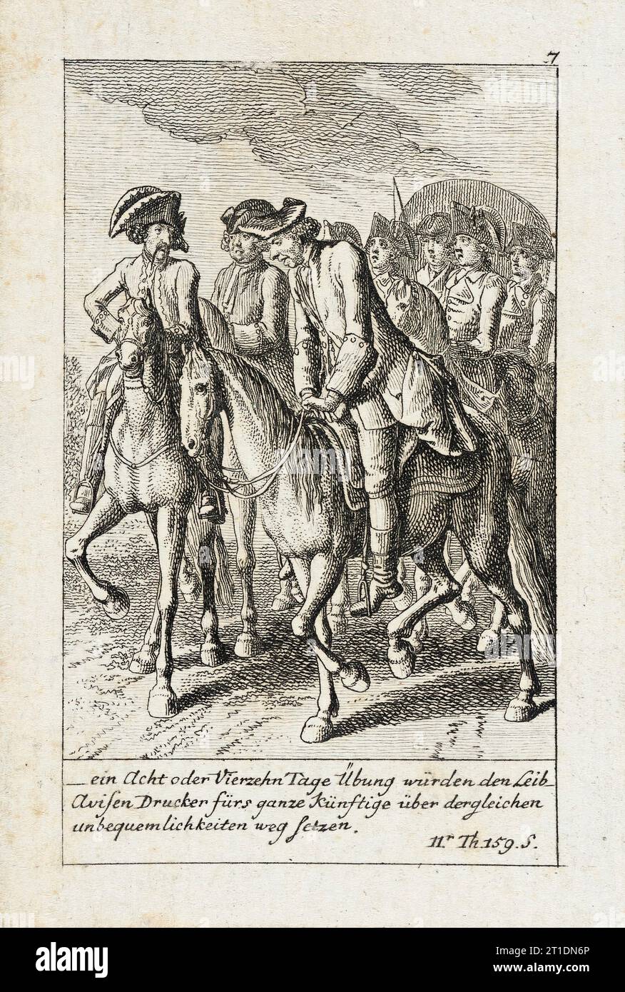 Plate 7 for J.G. Muller's 'Siegfried von Lindenberg', 1783 Stock Photo ...