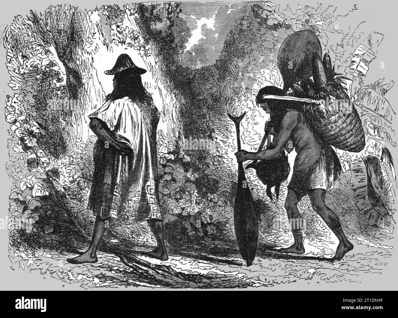 'A Panos Indian and his Wife on a Journey; Lima and the Andes', 1875 ...