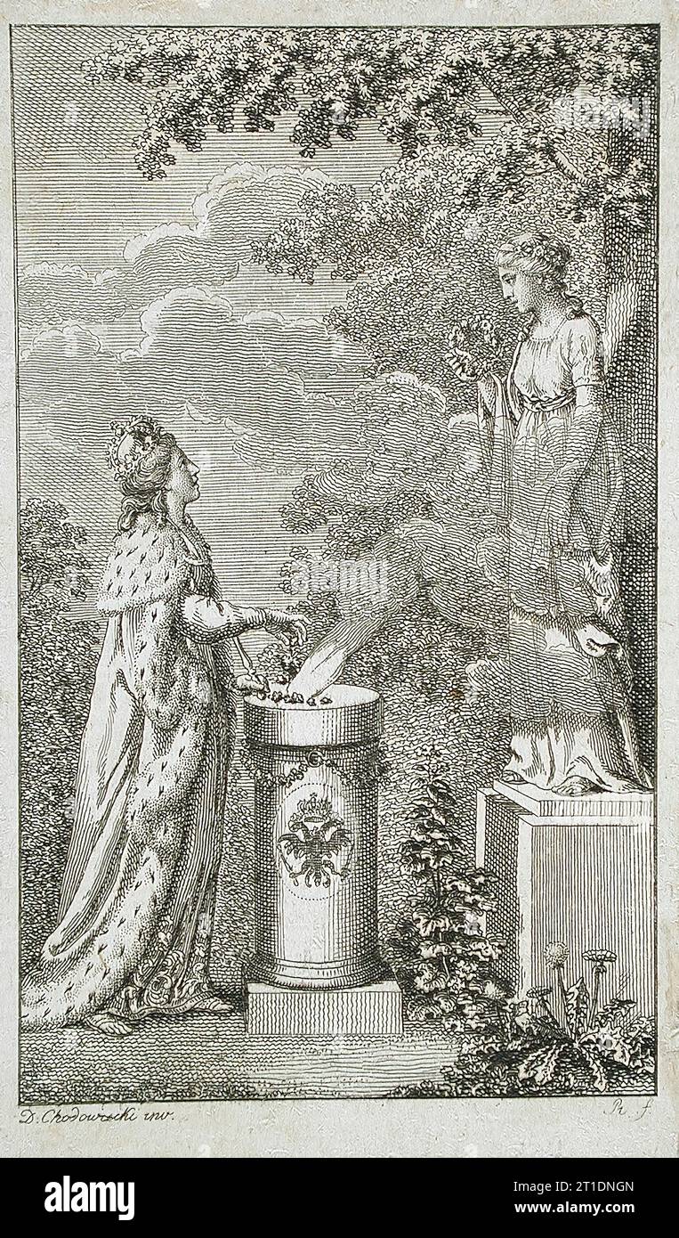 Illustration for 'Good Human Characteristics', 1789. From almanac ...