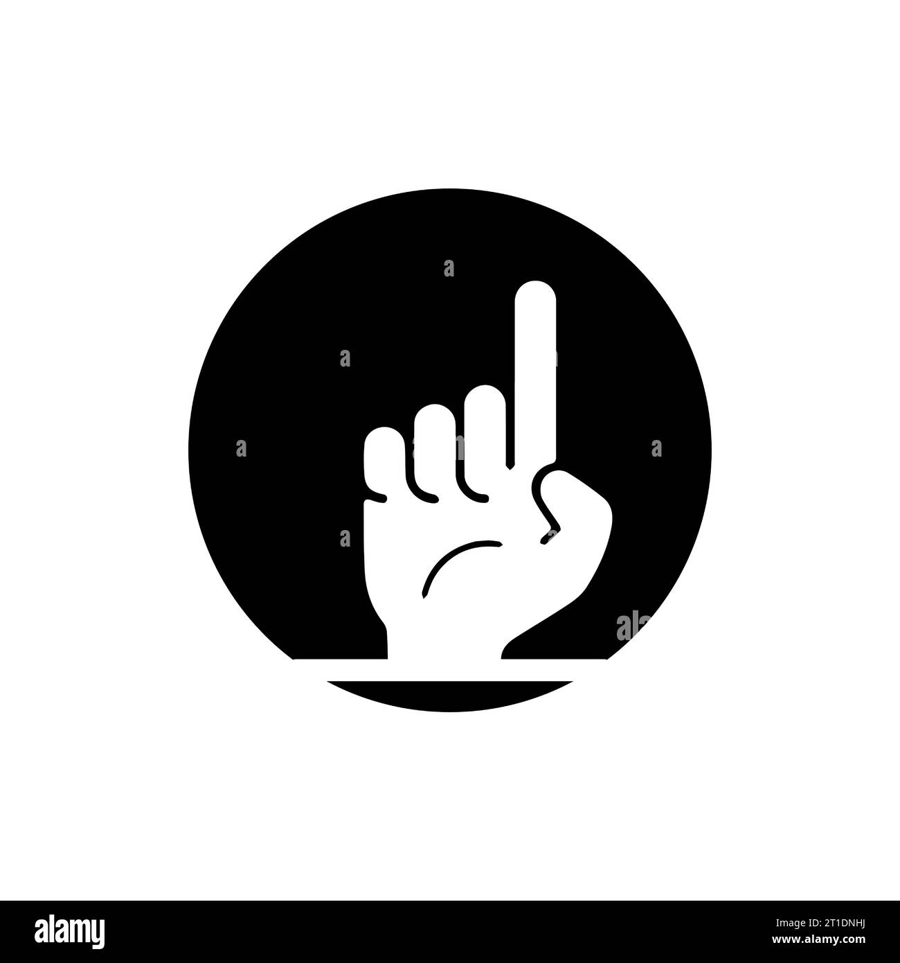 Hand gestures and sign language isolated . Vector illustration of human ...