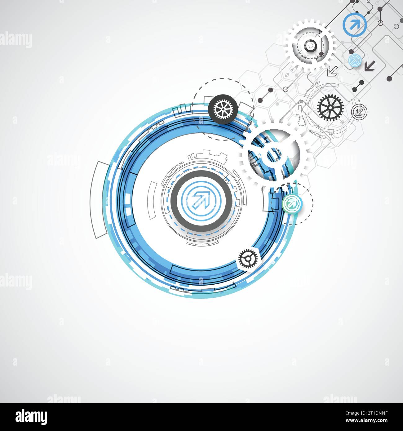 Abstract digital communication technology background. Vector ...